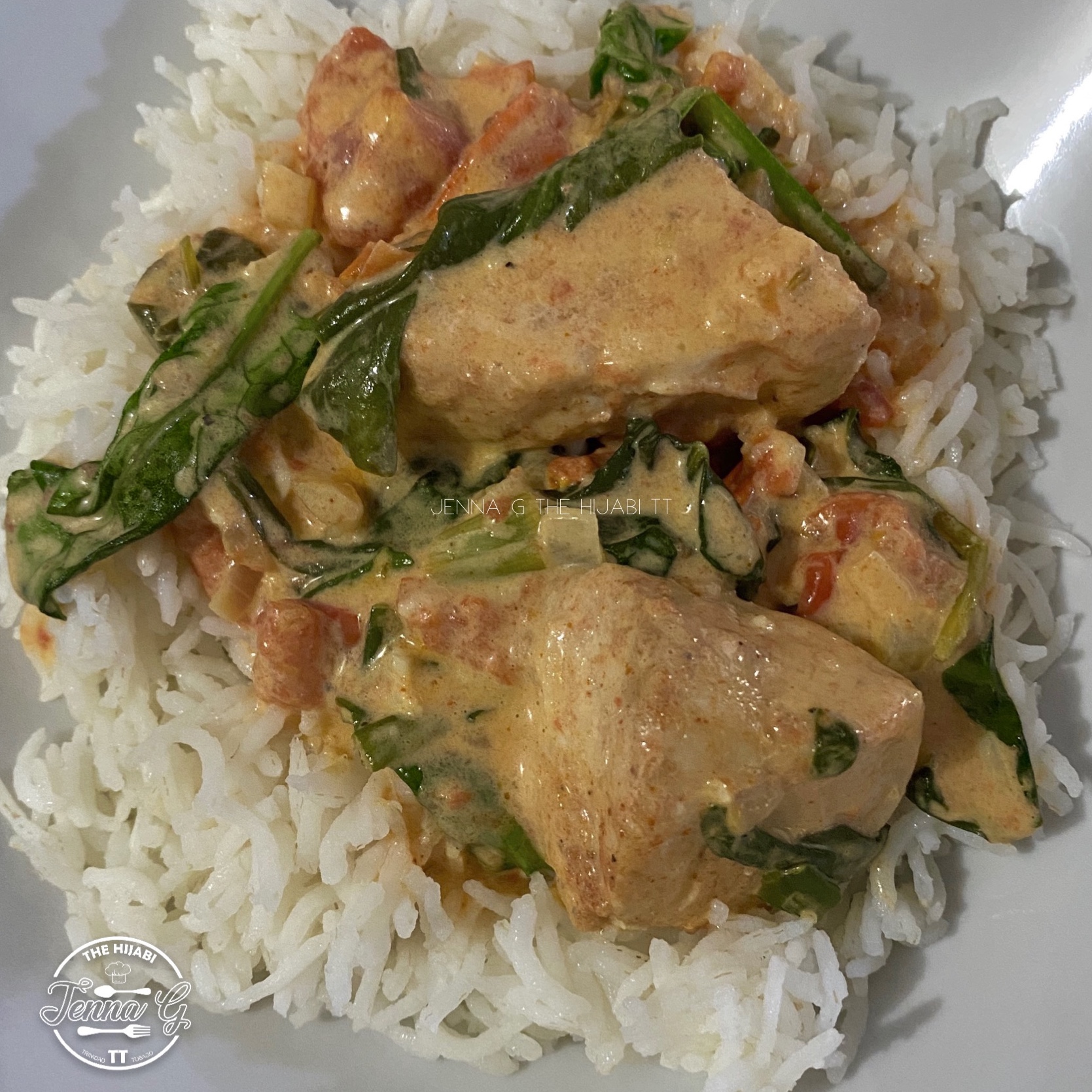 Fish in Creamy Tomato and Spinach Sauce – JENNA G THE HIJABI TT